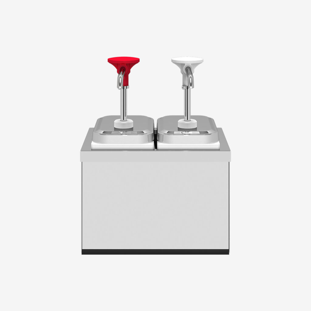Push Button Dispenser with 1,9 Ltr. Fountain Jar / Set 2 Holder - KALANDO